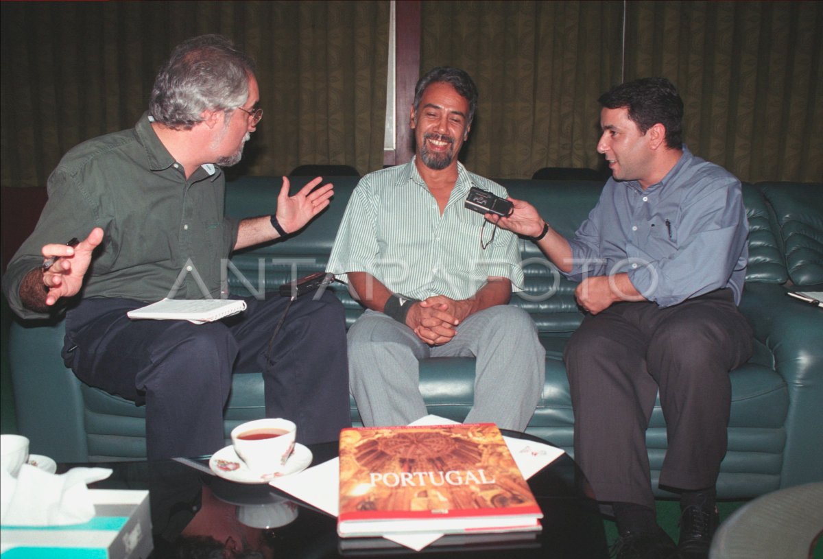 XANANA GUSMAO DAN WARTWAN PORTUGAL | ANTARA Foto XANANA GUSMAO DAN WARTWAN PORTUGAL | ANTARA Foto