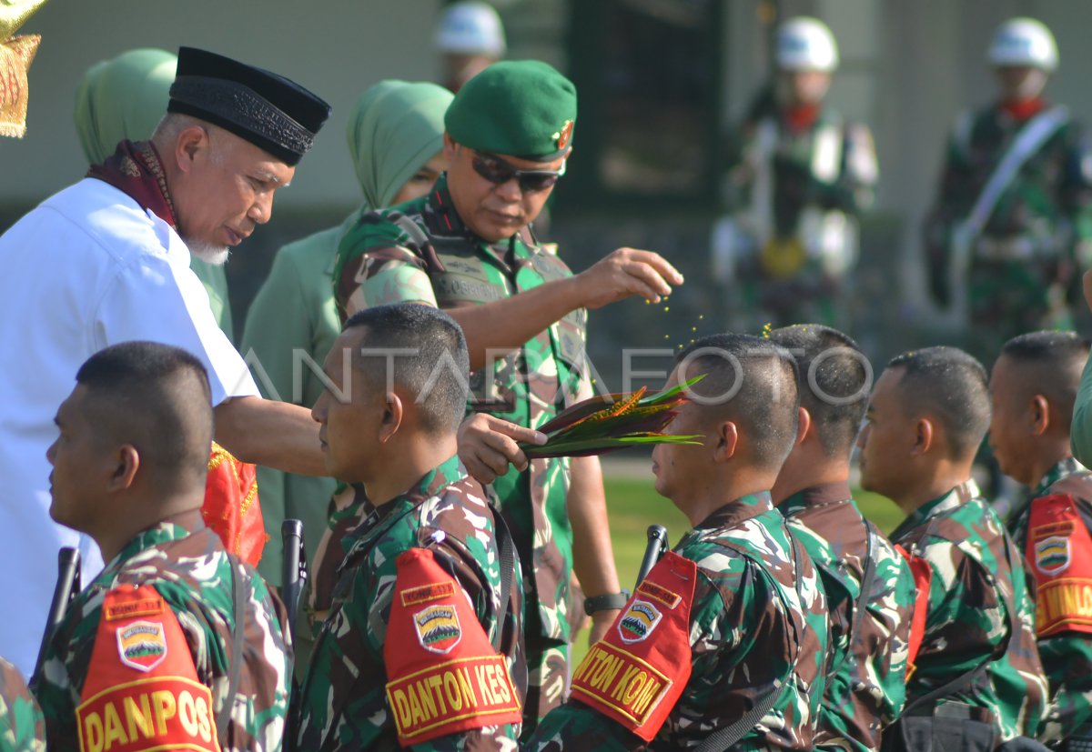 PEMBERANGKATAN SATGAS PAMTAS RI-PNG | ANTARA Foto