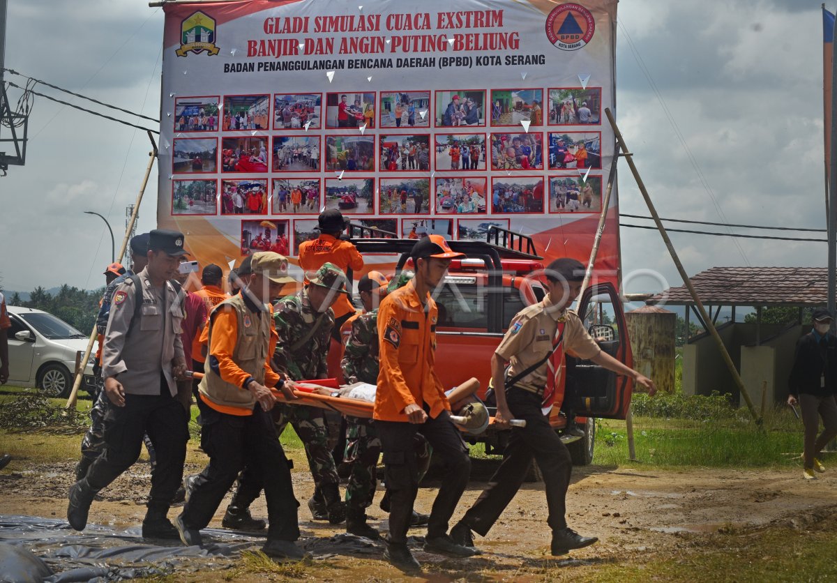 GLADI SIAGA TANGGAP BENCANA DI BANTEN | ANTARA Foto