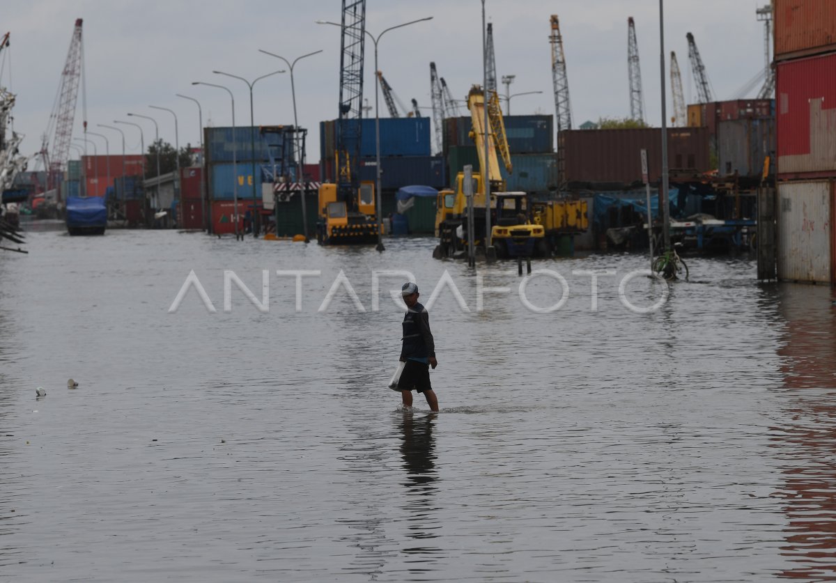 PELABUHAN SUNDA KELAPA TERENDAM BANJIR ROB | ANTARA Foto