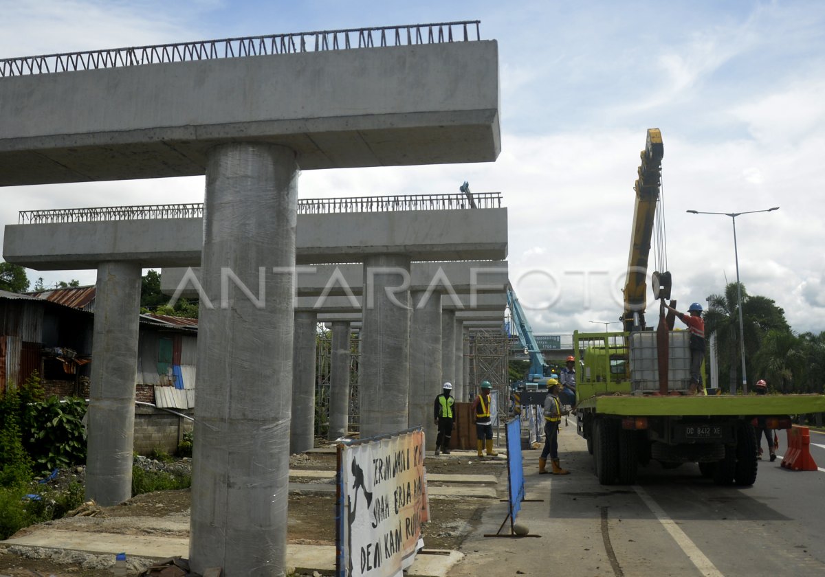 PROYEK PEMBANGUNAN JALAN AKSES TOL MNP | ANTARA Foto PROYEK PEMBANGUNAN JALAN AKSES TOL MNP | ANTARA Foto