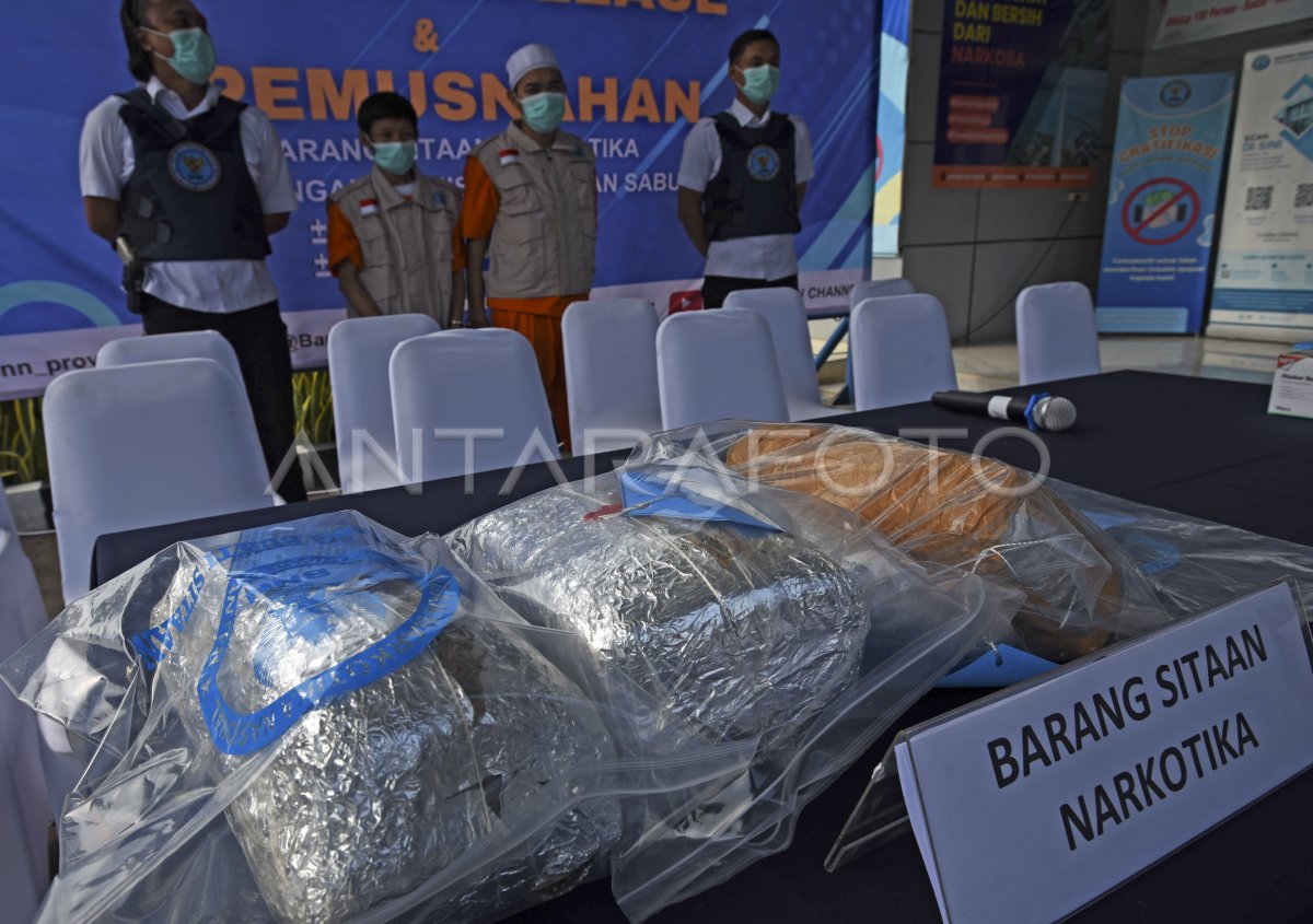 Pemusnahan barang bukti narkotika di BNN Banten | ANTARA Foto