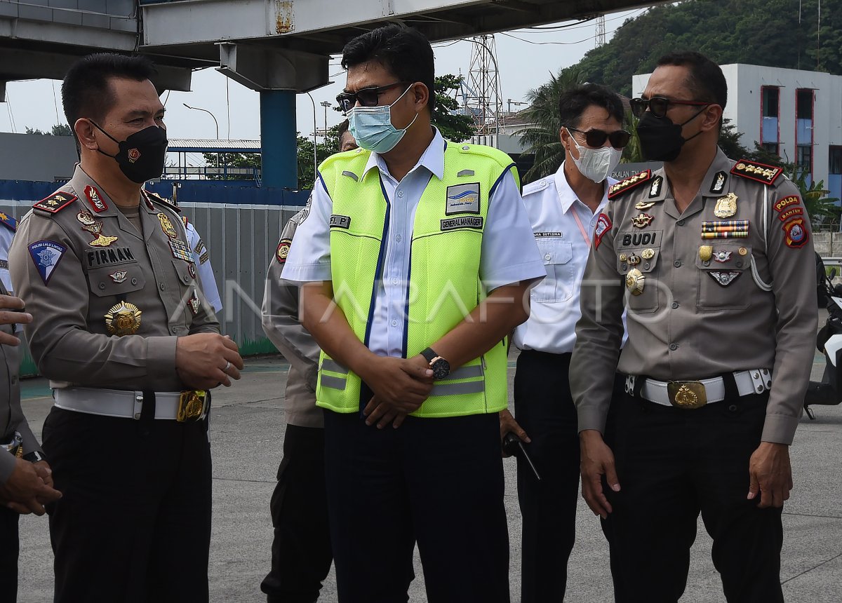 KAKORLANTAS KUNJUNGI PELABUHAN MERAK | ANTARA Foto