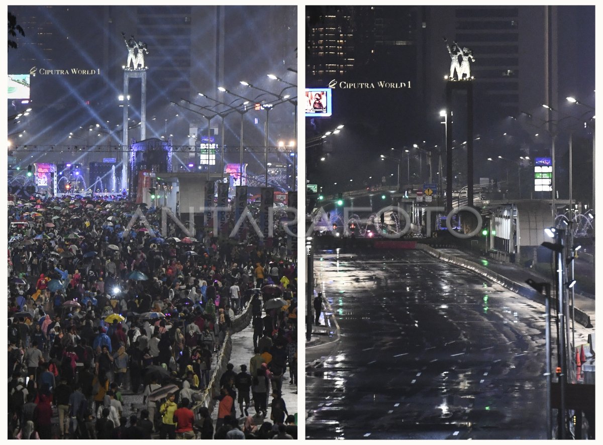 PENUTUPAN JALAN SUDIRMAN-THAMRIN | ANTARA Foto