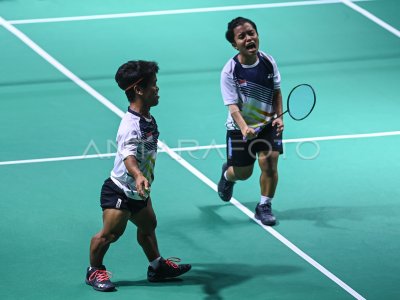 FINAL BULU TANGKIS GANDA CAMPURAN SH6 APG 2022 | ANTARA Foto