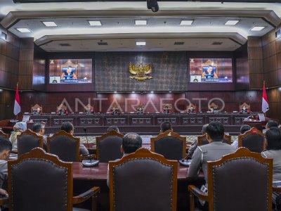 MK tolak gugatan aturan ambang batas pencalonan presiden | ANTARA Foto