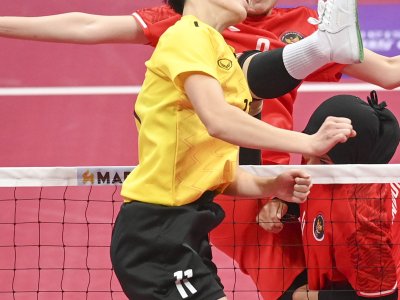 Sepak takraw quadrant putri Indonesia raih medali perak | ANTARA Foto