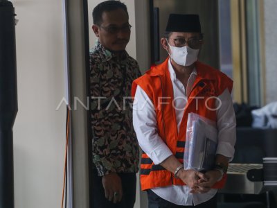 Pemeriksaan tersangka kasus dugaan korupsi Syahrul Yasin Limpo | ANTARA Foto