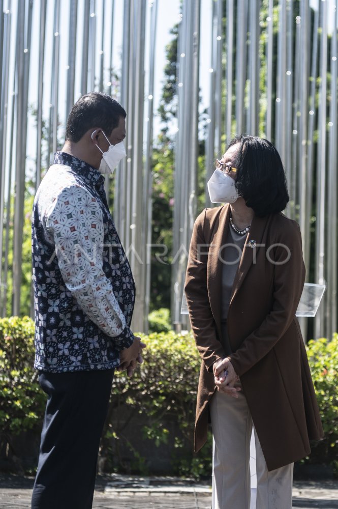 UPACARA PENGIBARAN BENDERA GPDRR 2022 | ANTARA Foto