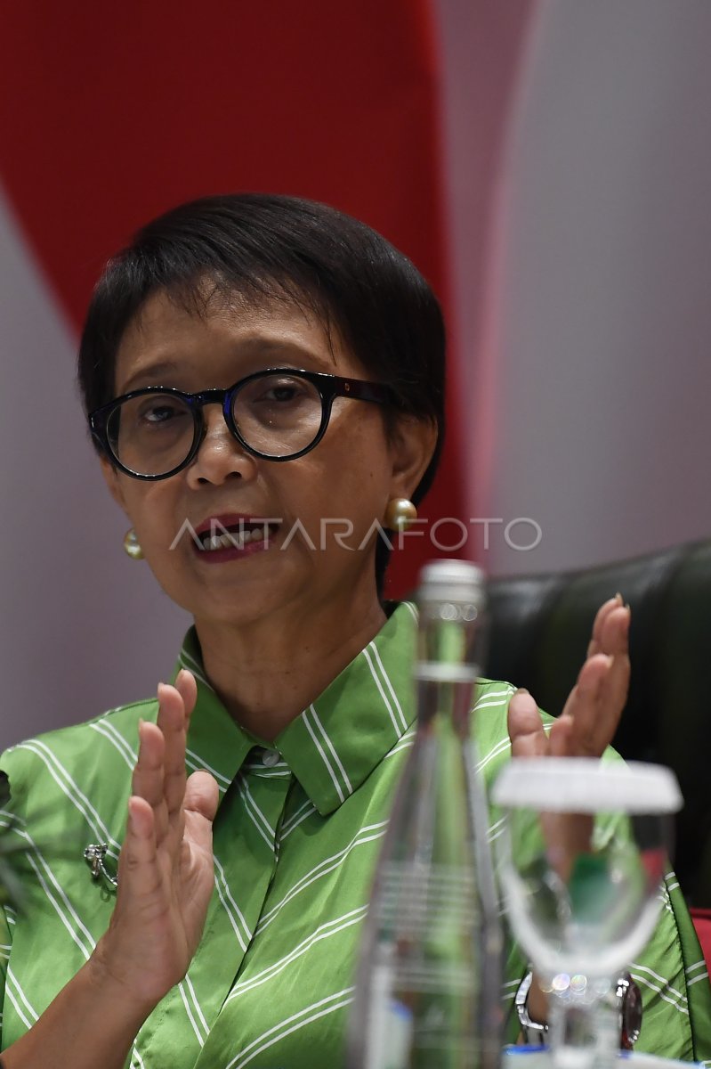 Jumpa pers Menlu Retno Marsudi | ANTARA Foto