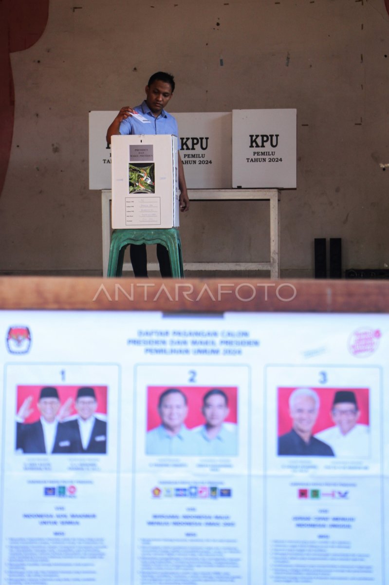 Pemungutan Suara Ulang Pemilu 2024 di Makassar | ANTARA Foto