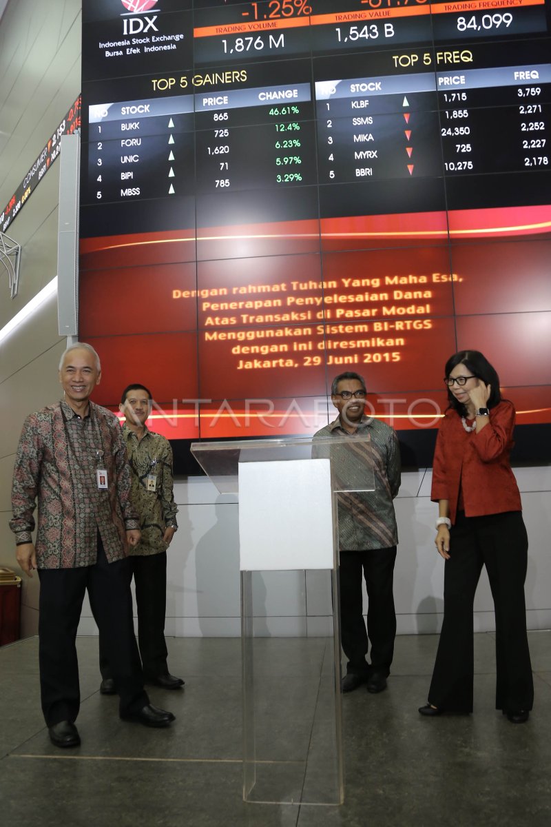 PELUNCURAN SISTEM BI-RTGS | ANTARA Foto