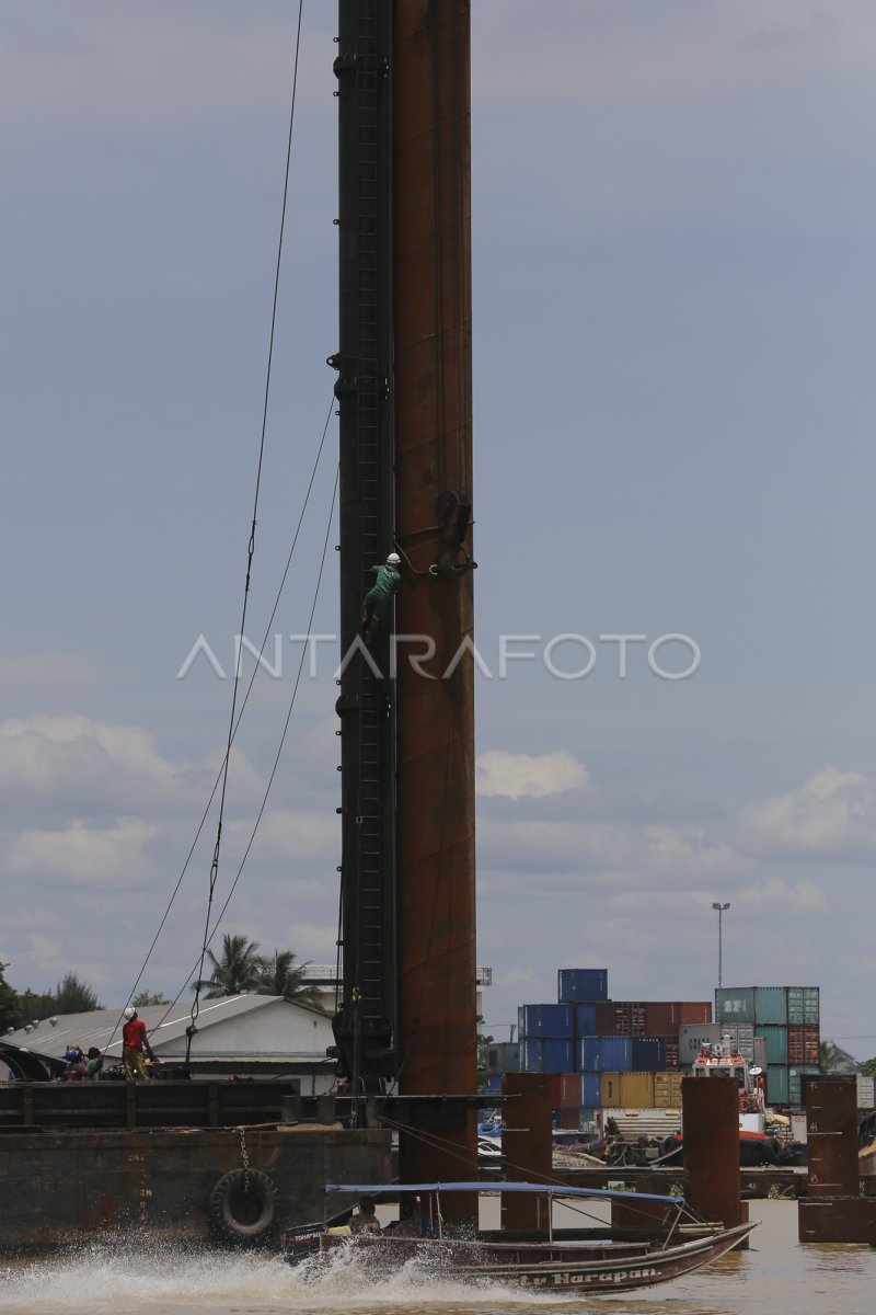 PROGRES PEMBANGUNAN JEMBATAN MUSI IV | ANTARA Foto