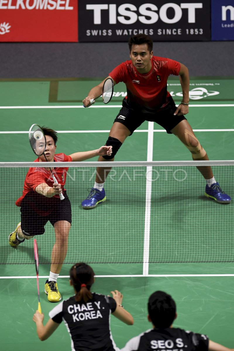 BULU TANGKIS INDONESIA VS KOREA SELATAN | ANTARA Foto