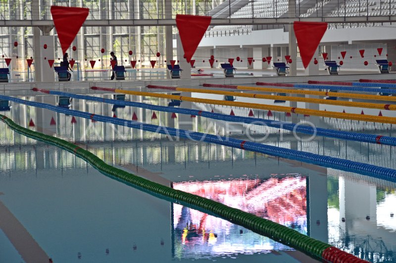 WAJAH BARU STADION AKUATIK GBK | ANTARA Foto