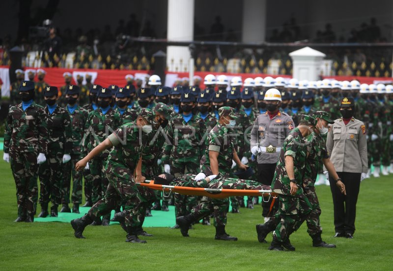 Gladi Upacara Hut Ke 77 Kemerdekaan Ri Antara Foto