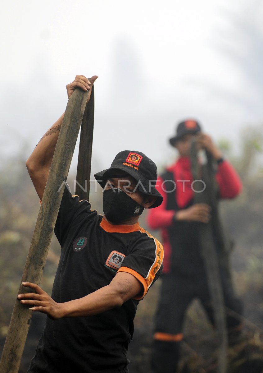 PEMADAMAN KEBAKARAN LAHAN JAMBI | ANTARA Foto