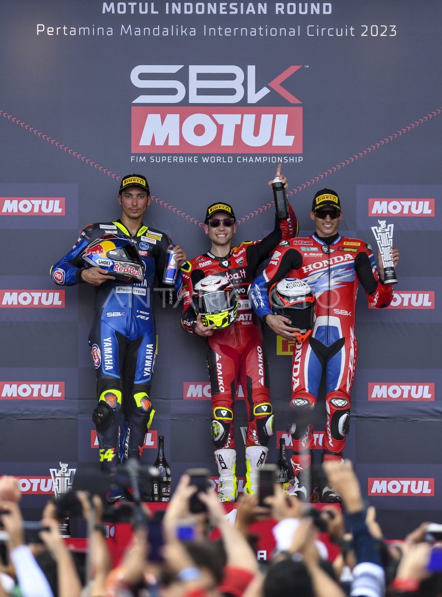 ALVARO BAUTISTA JUARA WSBK MANDALIKA 2023 | ANTARA Foto ALVARO BAUTISTA JUARA WSBK MANDALIKA 2023 | ANTARA Foto
